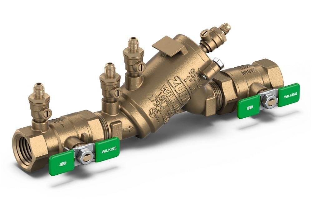1" 950XL3 Double Check Backflow Preventer with Union Ball Valves | Zurn ...