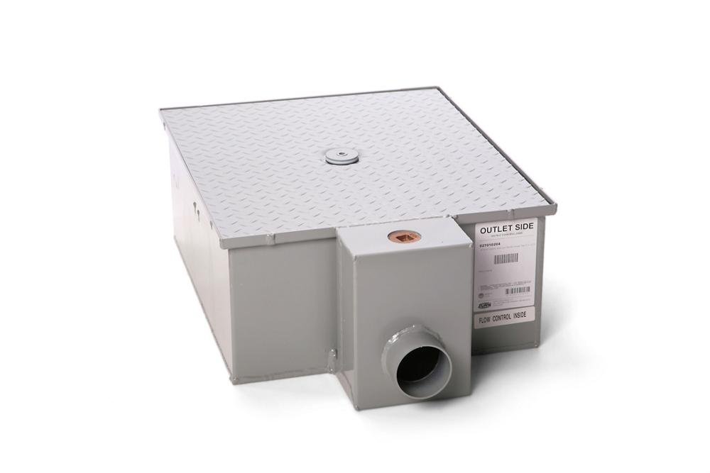 GT2701 3" No-Hub Low Profile Grease Trap with Flow Control, 20 GPM ...