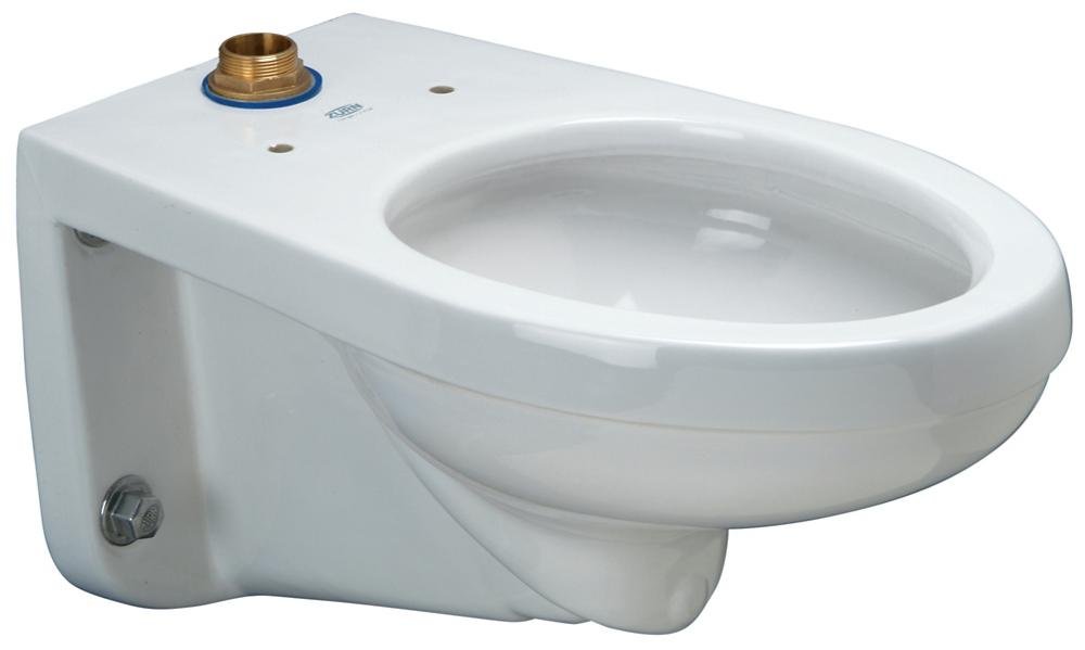 Wall-Hung Siphon-Jet Toilet Bowl, Elongated, Top Spud, White Vitreous ...